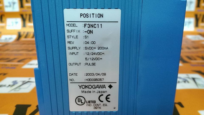 YOKOGAWA F3NC11-0N POSITION MODULE - 裕益科技自動化設備可程式編碼器PLC分散式控制系統DCS